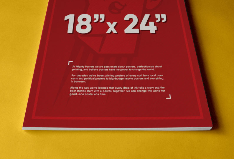 18" x 24" Poster Printing - Mighty Posters - Free Shipping